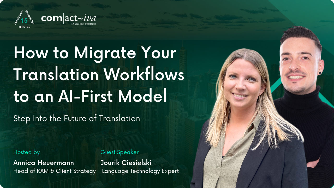How to Migrate Your Translation Workflows to an AI-First Model | Comactiva